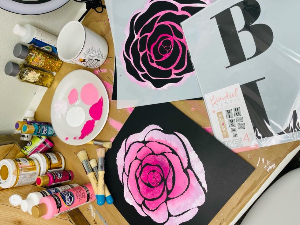 How To Create Awesome Art Using Stencils | It's Fun and Easy! {With ...