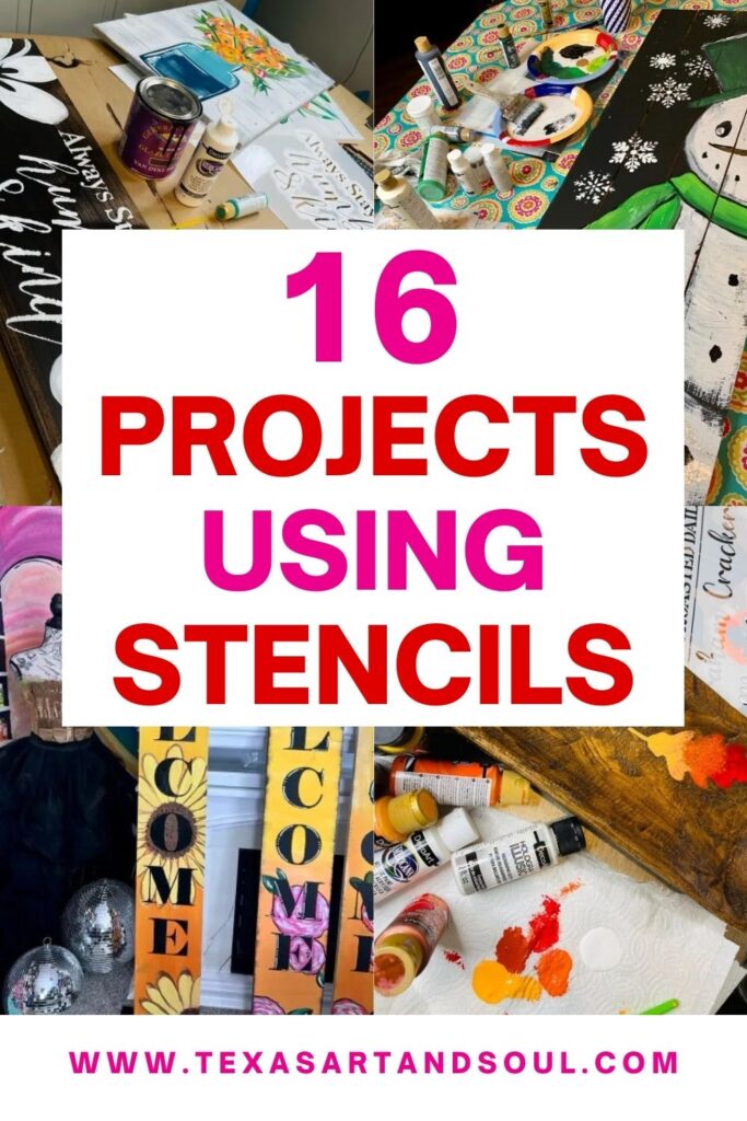 16 Creative Stencil Ideas for Your Paint Party!